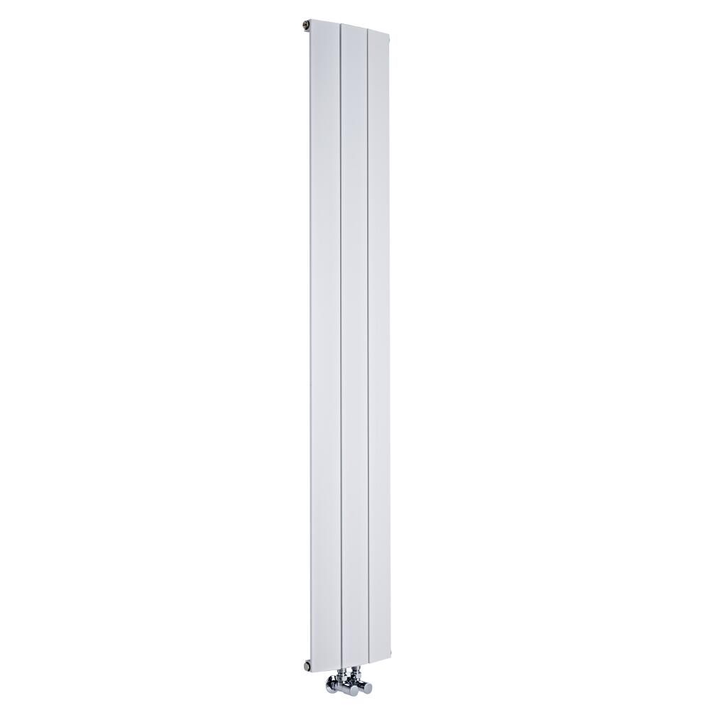Milano Skye - Aluminium White Vertical Designer Radiator - 1800mm x 280mm