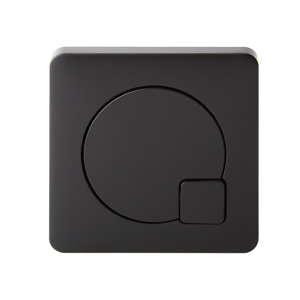 Milano – Modern Square Flush Plate – Black