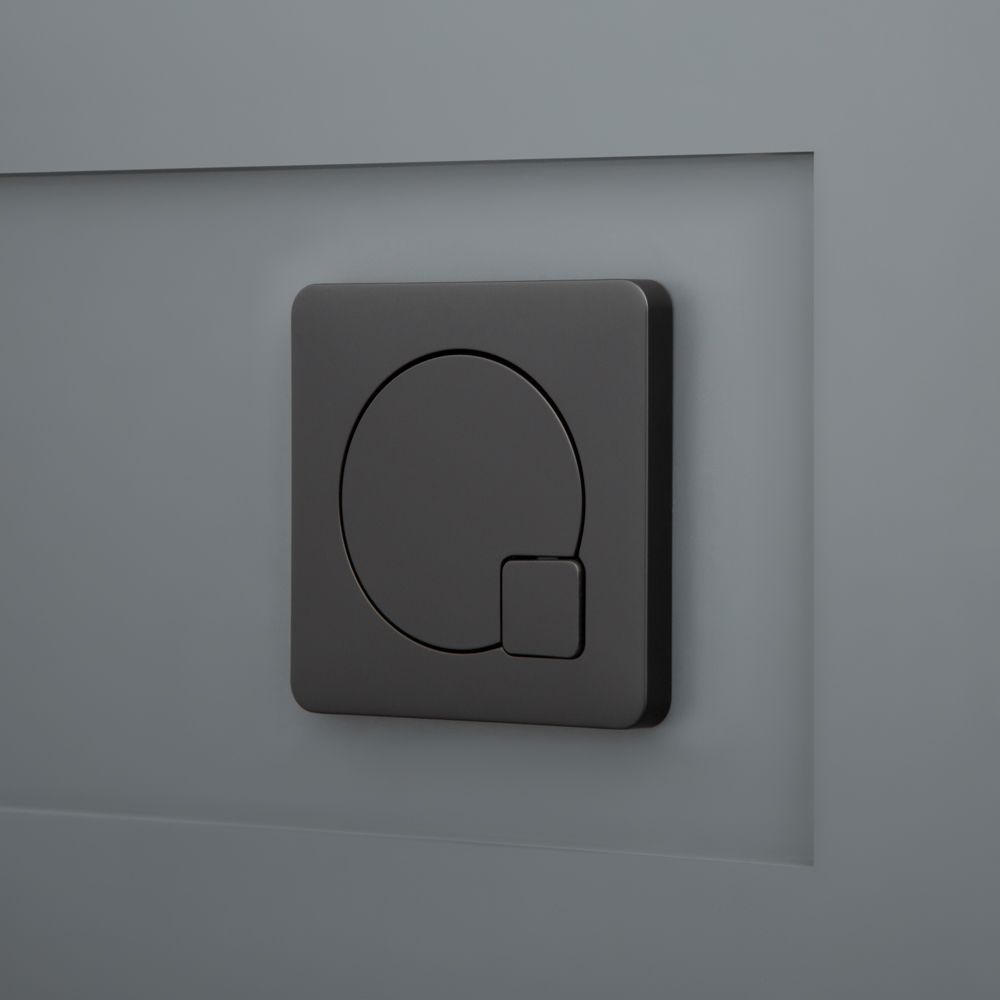 Milano – Modern Square Flush Plate – Black