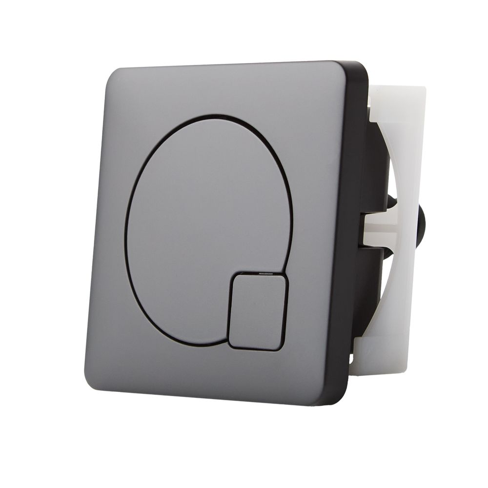 Milano – Modern Square Flush Plate – Black