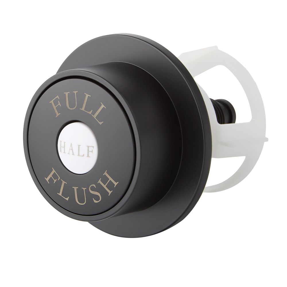 Milano – Traditional Round Flush Plate - Black