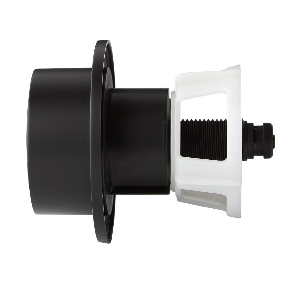 Milano – Traditional Round Flush Plate - Black