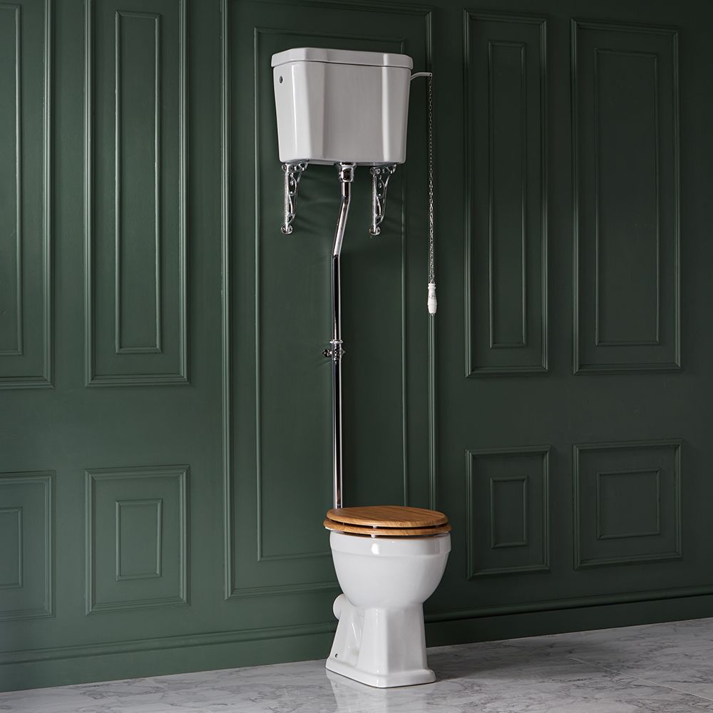 Milano Elizabeth - High Level Flush Pipe Kit - Chrome