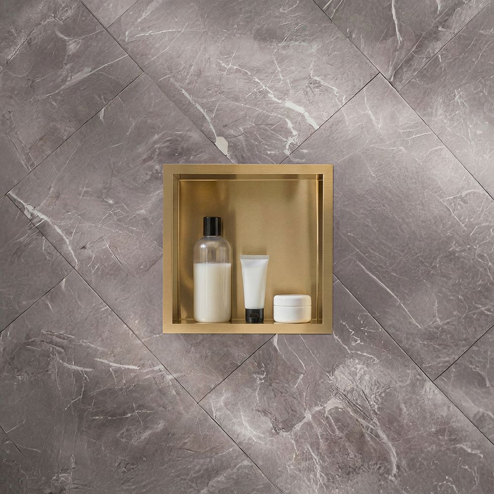 Milano - 340mm Square Shower Niche - Choice of Finish