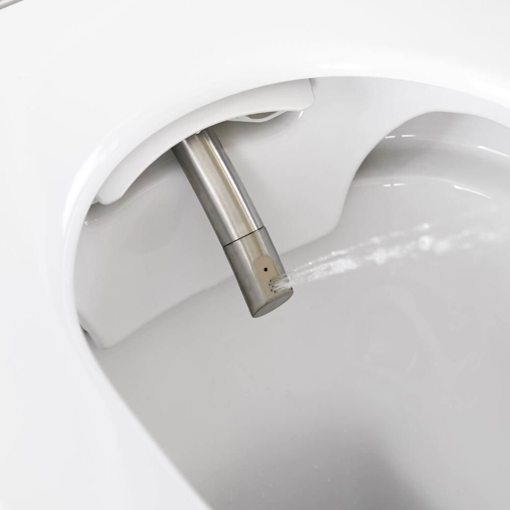 Milano Arca - Black 500mm Compact WC Unit with Back to Wall Japanese ...