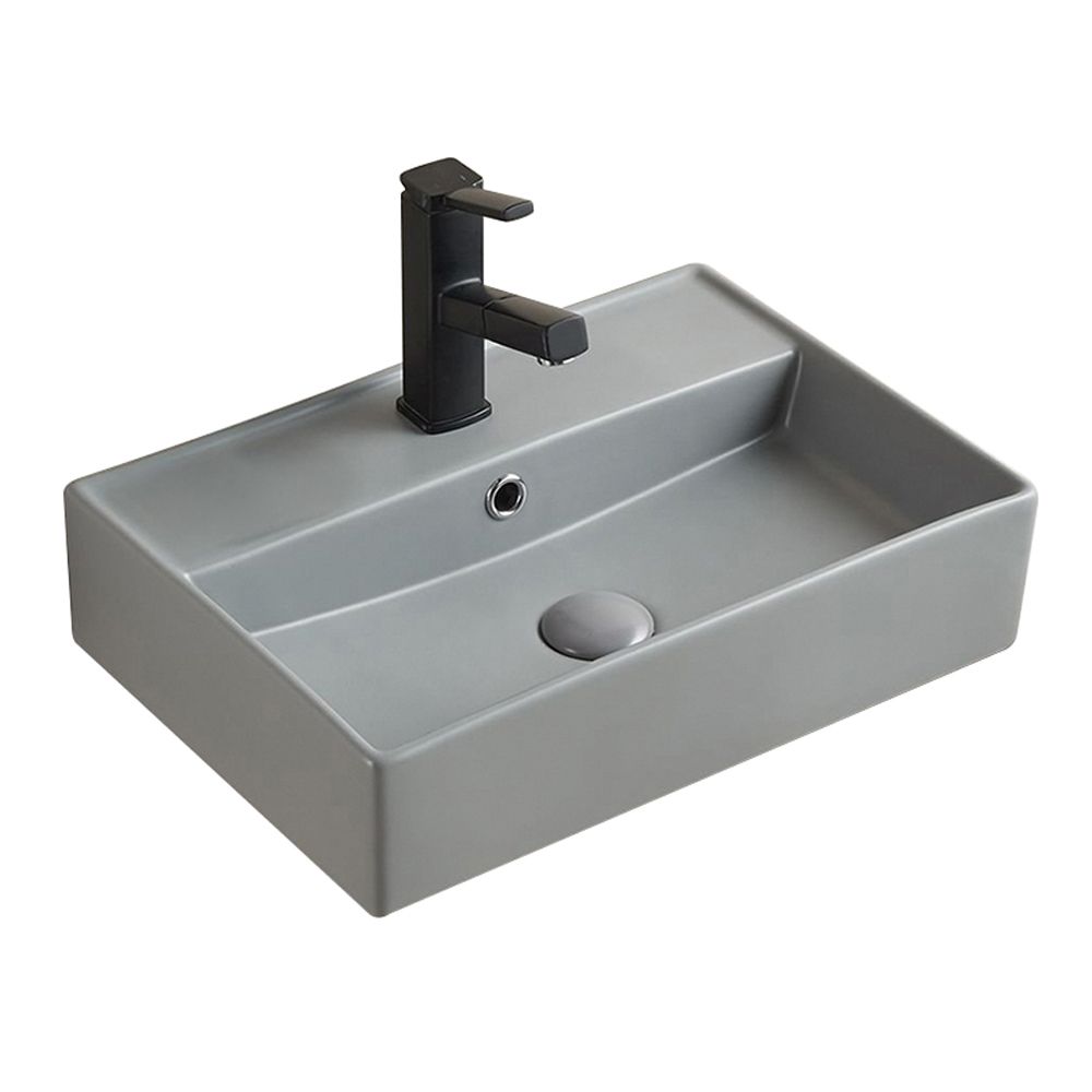Milano Elements - Rectangular Wall Hung Basin - 500mm x 350mm (1 Tap ...