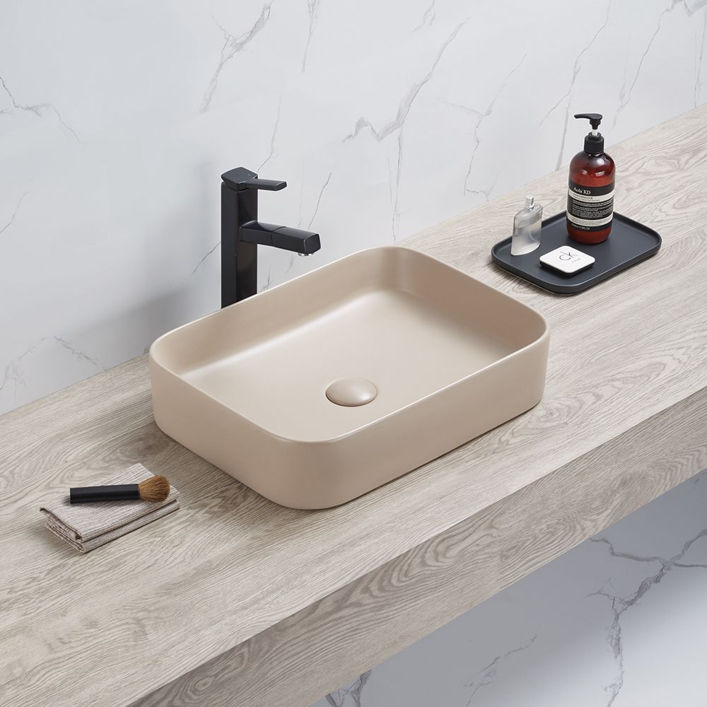 Milano Elements - Rectangular Countertop Basin - 505mm x 370mm (No Tap ...