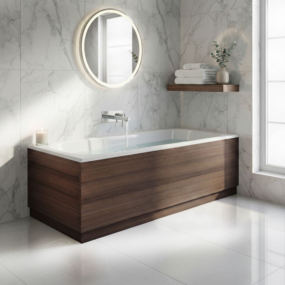 Milano - 1700mm Waterproof Bath Side Panel - Choice of Finish