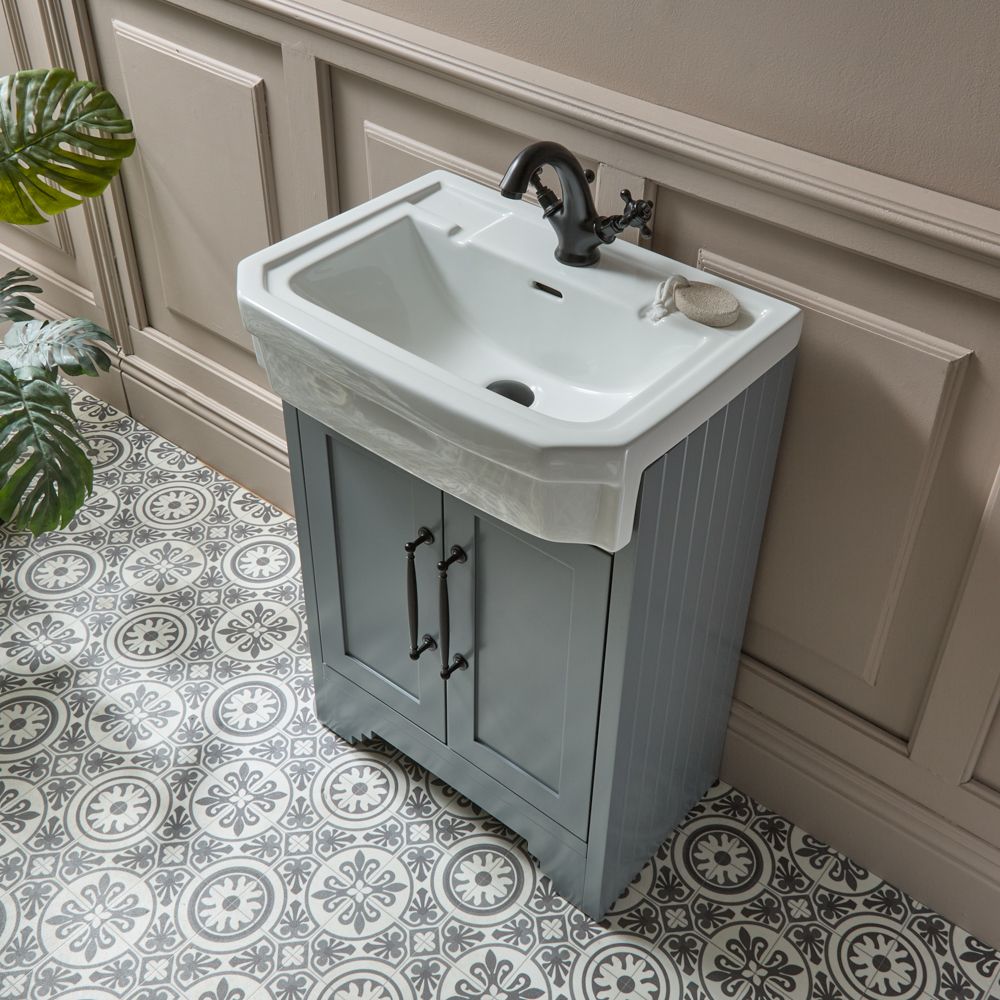 Milano Thornton - 570mm Traditional Vanity Unit with Basin - Choice of ...