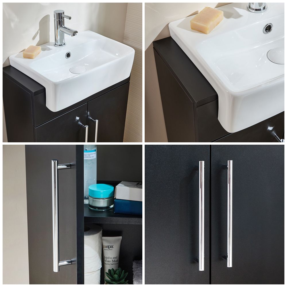Milano Lurus - 550mm Modern Vanity Unit with Basin - Choice of Finish ...