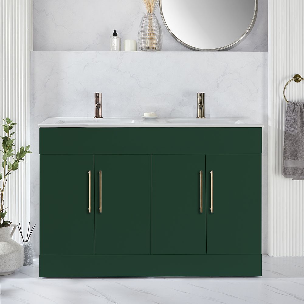 Milano Lurus - 1210mm Modern Vanity Unit with Double Basin - Choice of ...