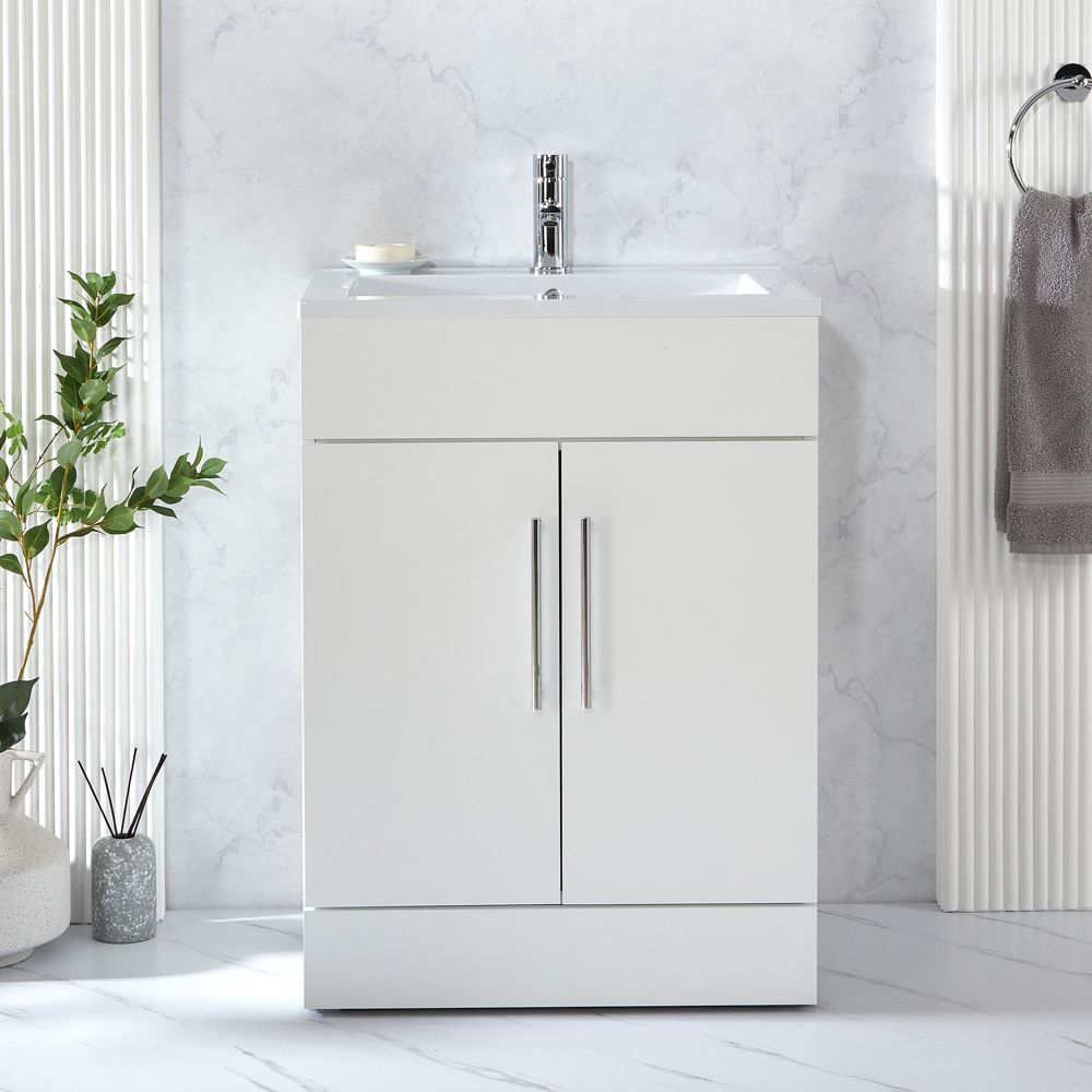 Milano Lurus - 610mm Modern Vanity Unit with Basin - Choice of Finish ...