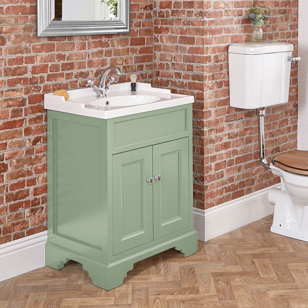 Milano Thornton - 635mm Traditional Vanity Unit with Basin - Choice of ...