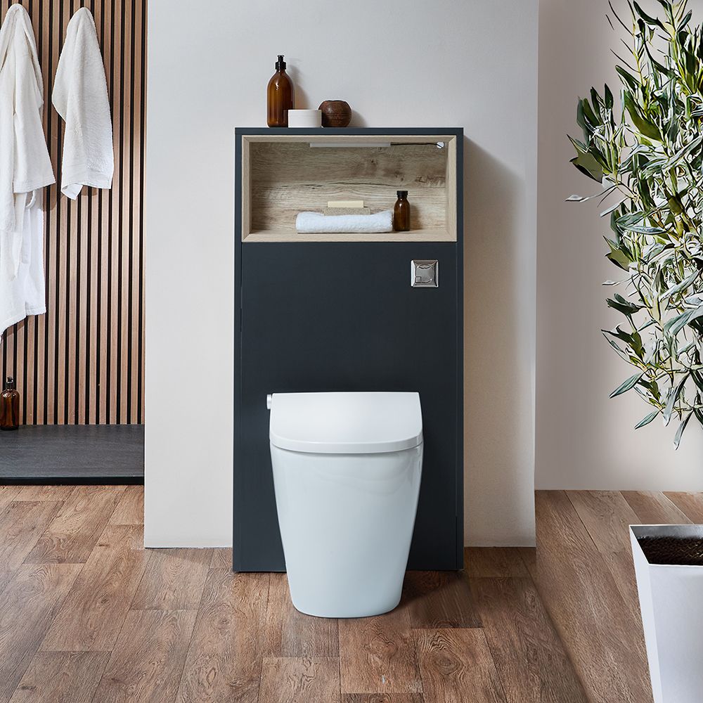 Milano Bexley - 600mm WC Unit with Luxus Back to Wall Japanese Bidet ...