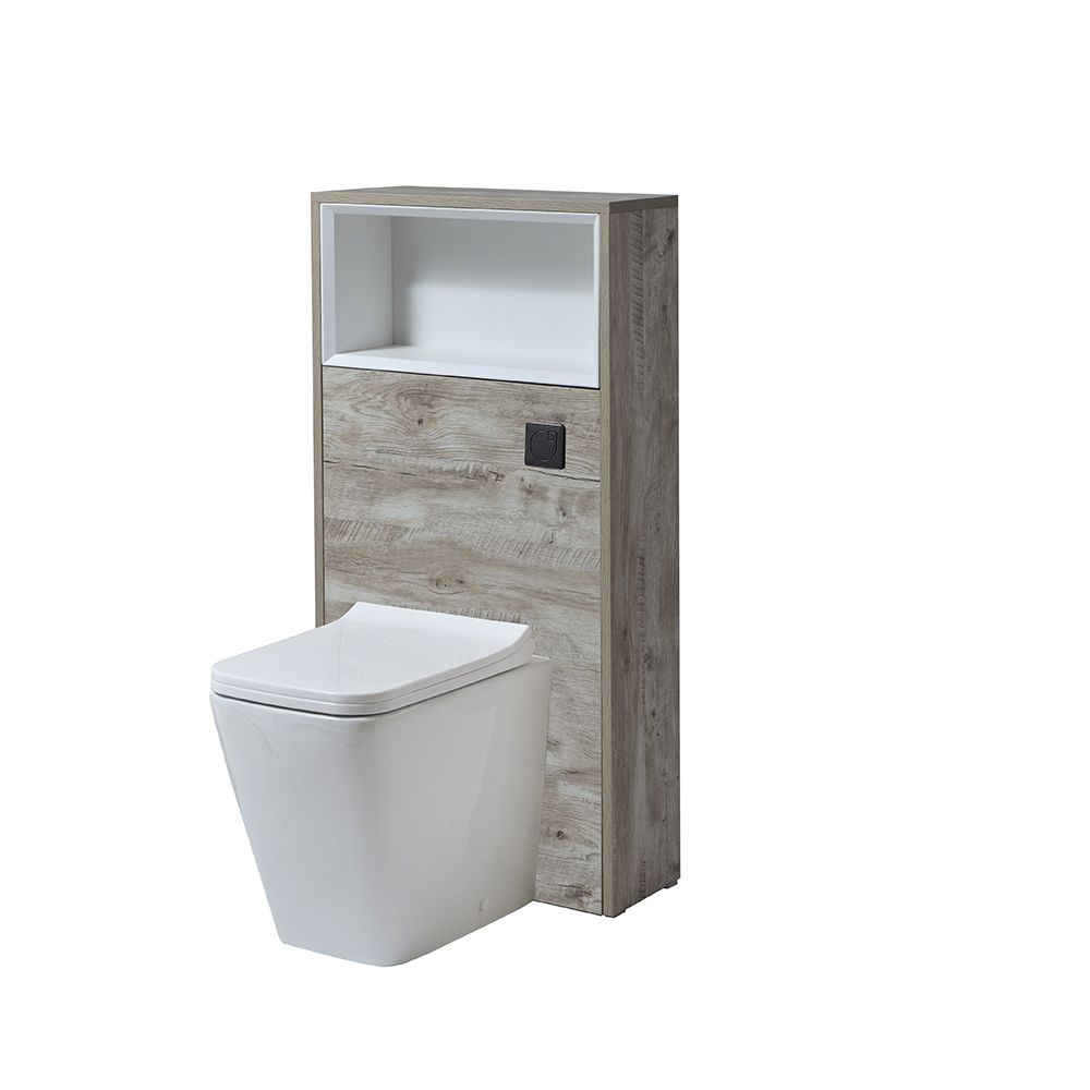 Milano Bexley - 600mm WC Unit with Longton Back to Wall Toilet - Choice ...