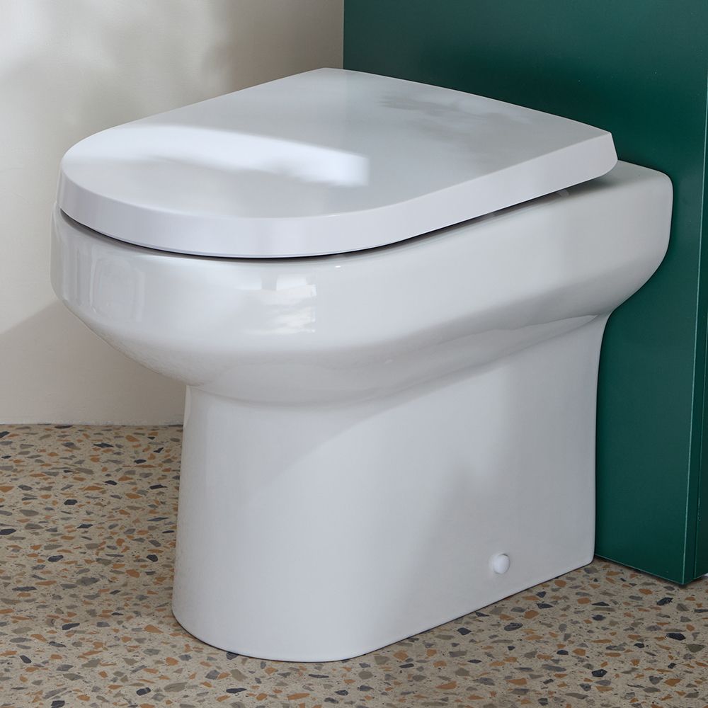 Milano Lurus - Modern Corner WC Unit with Ballam Back to Wall Toilet ...