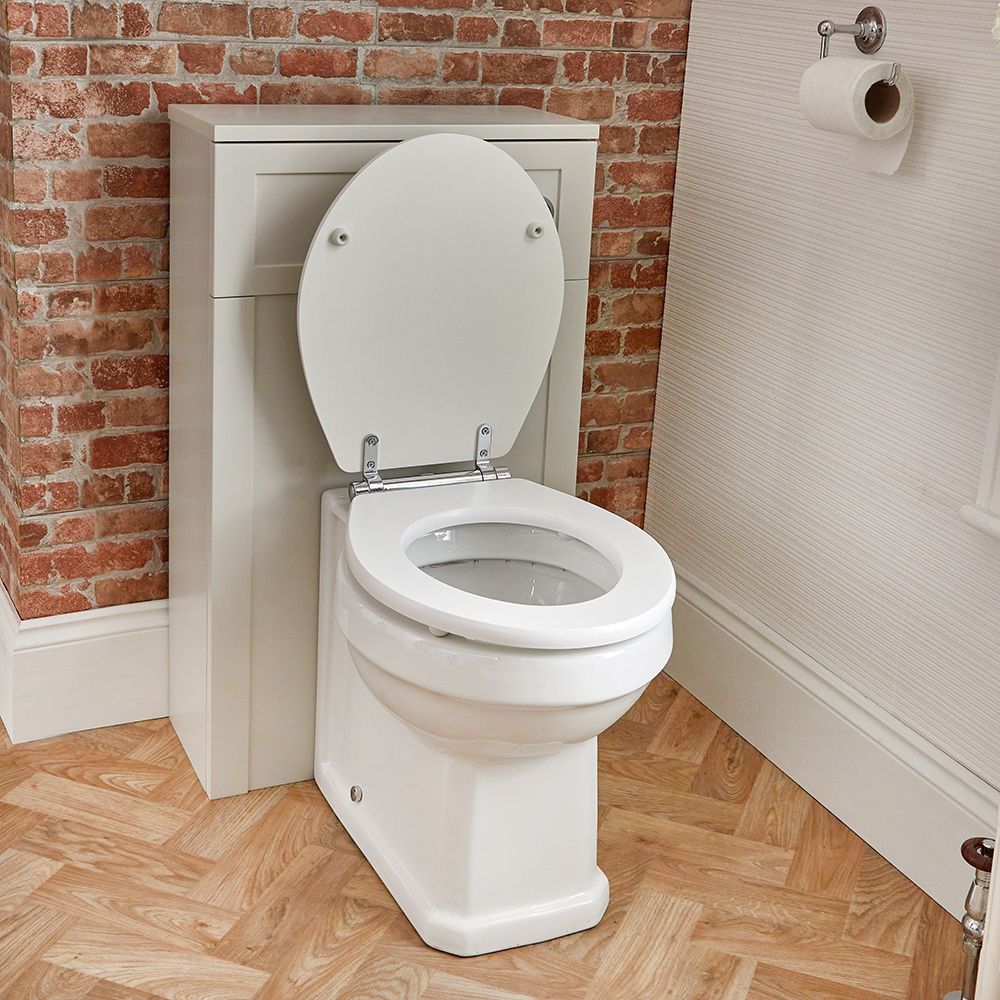 Milano Thornton - Smoke Grey Traditional 500mm WC Unit with Richmond Toilet