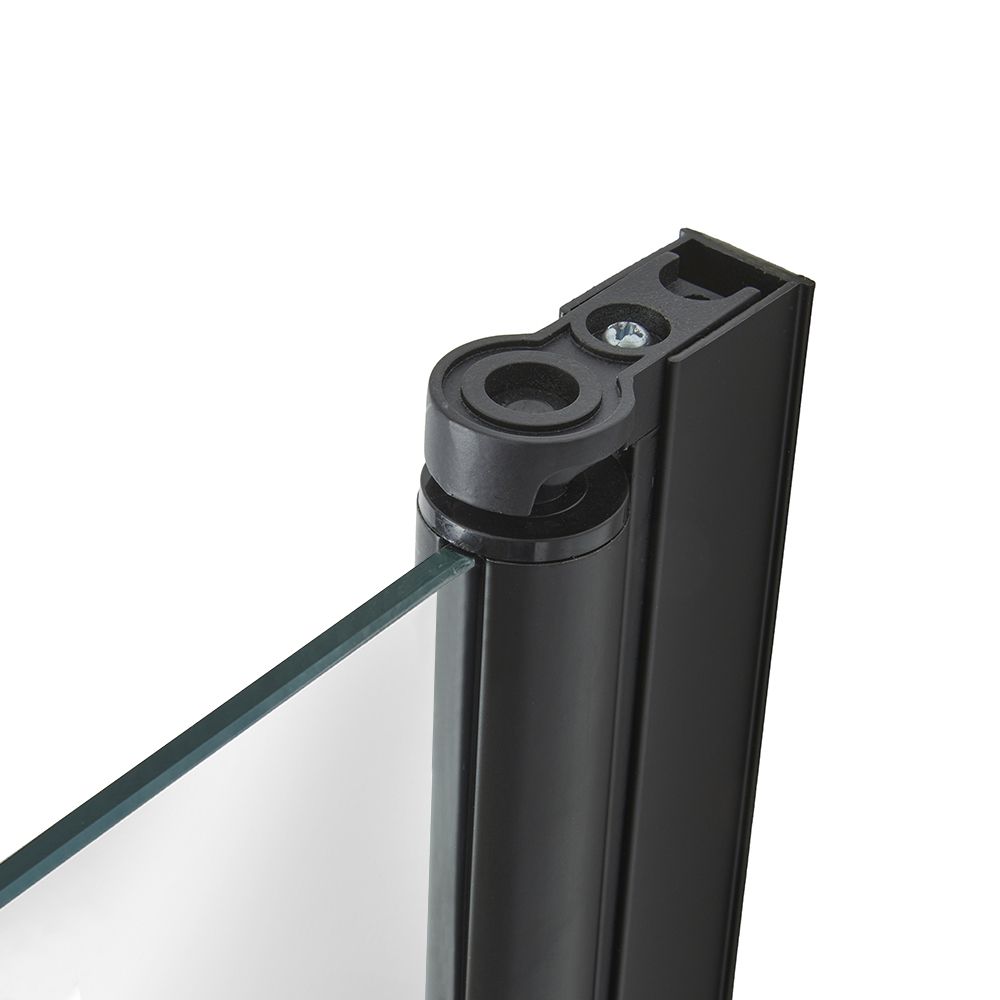 Milano Nero - Black Bath Shower Screen