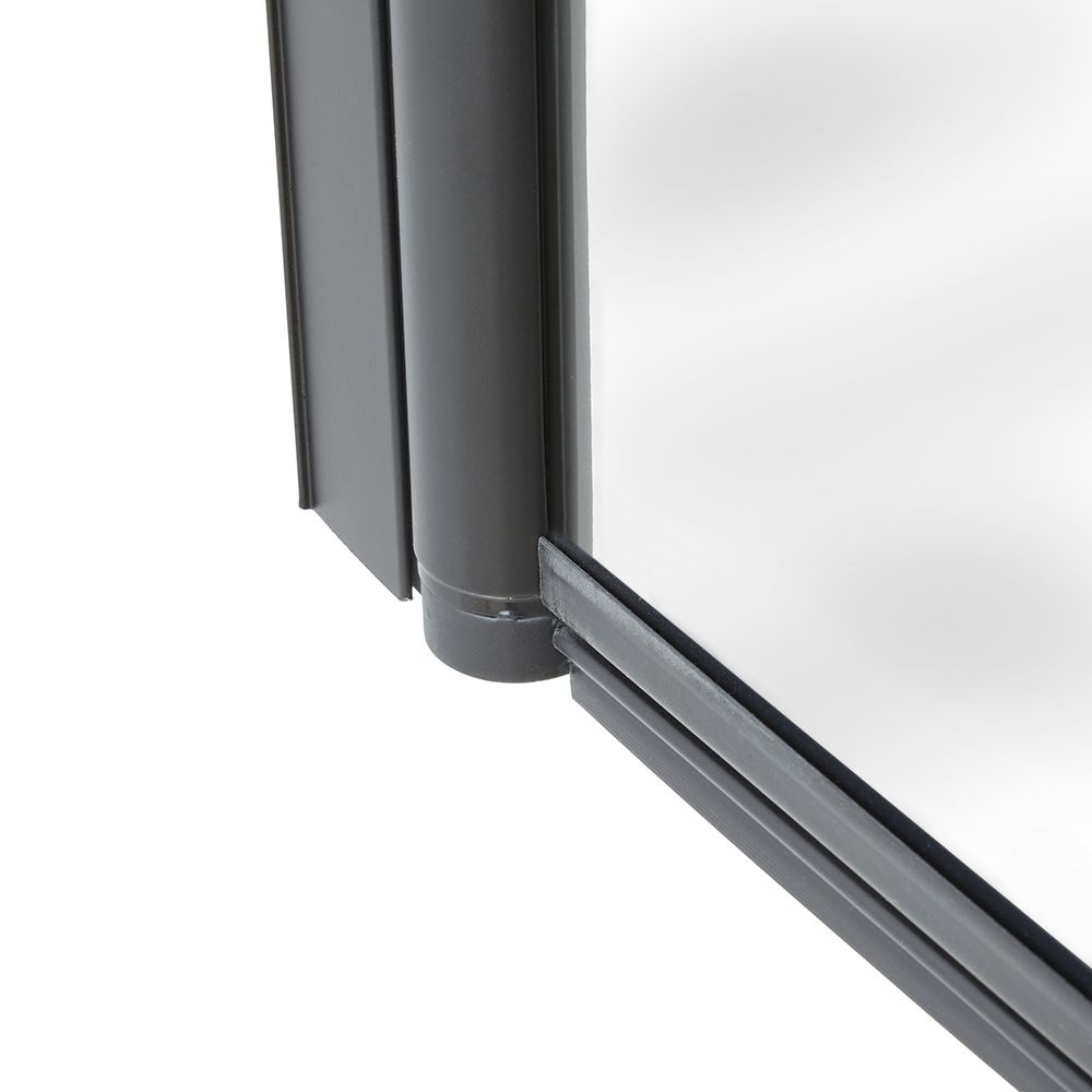 Milano Nero - Black Bath Shower Screen