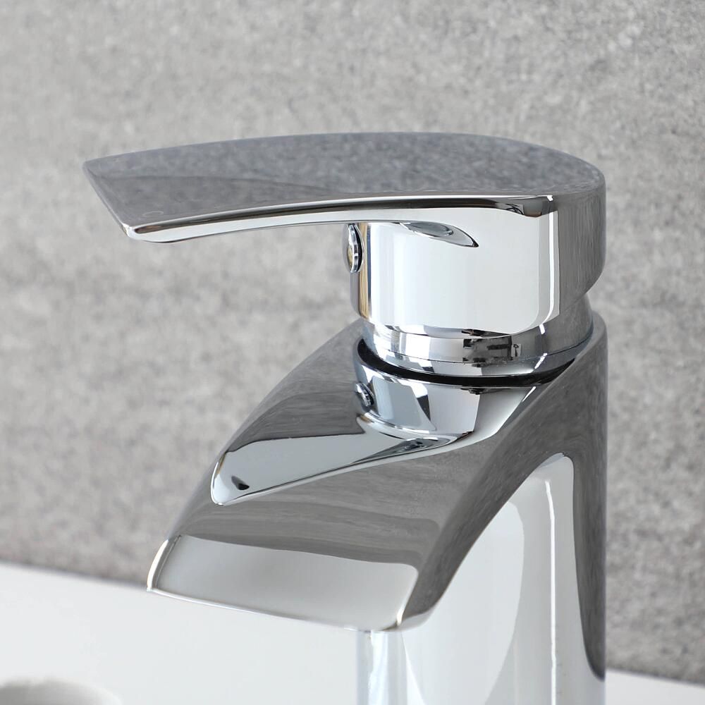 Milano Razor - Modern Mono Basin Mixer Tap - Chrome