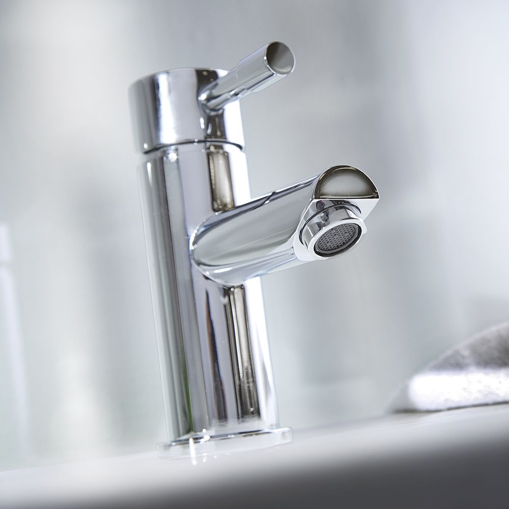 Milano Mirage - Modern Mono Basin Mixer Tap - Chrome