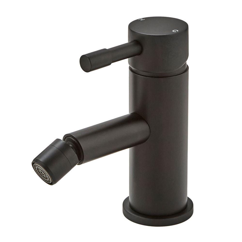 Milano Nero - Modern Mono Bidet Mixer Tap - Black