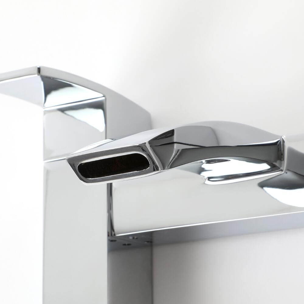 Milano Wick - Modern Deck Mounted Bath Filler Mixer Tap - Chrome