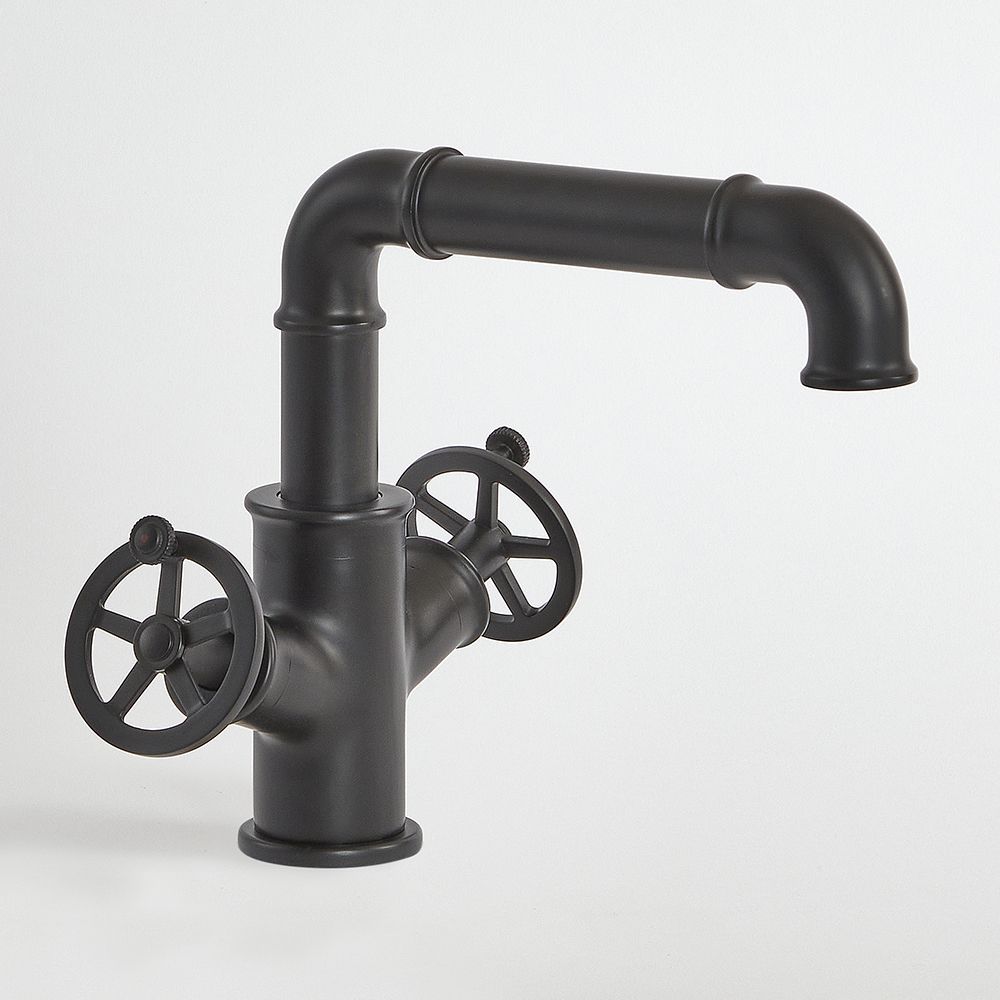 Milano Zandra - Industrial Style Two Handle Mono Basin Mixer Tap ...