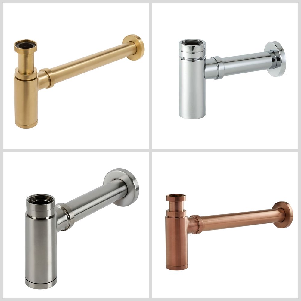 Milano - Round Basin Bottle Trap - Choice of Finish