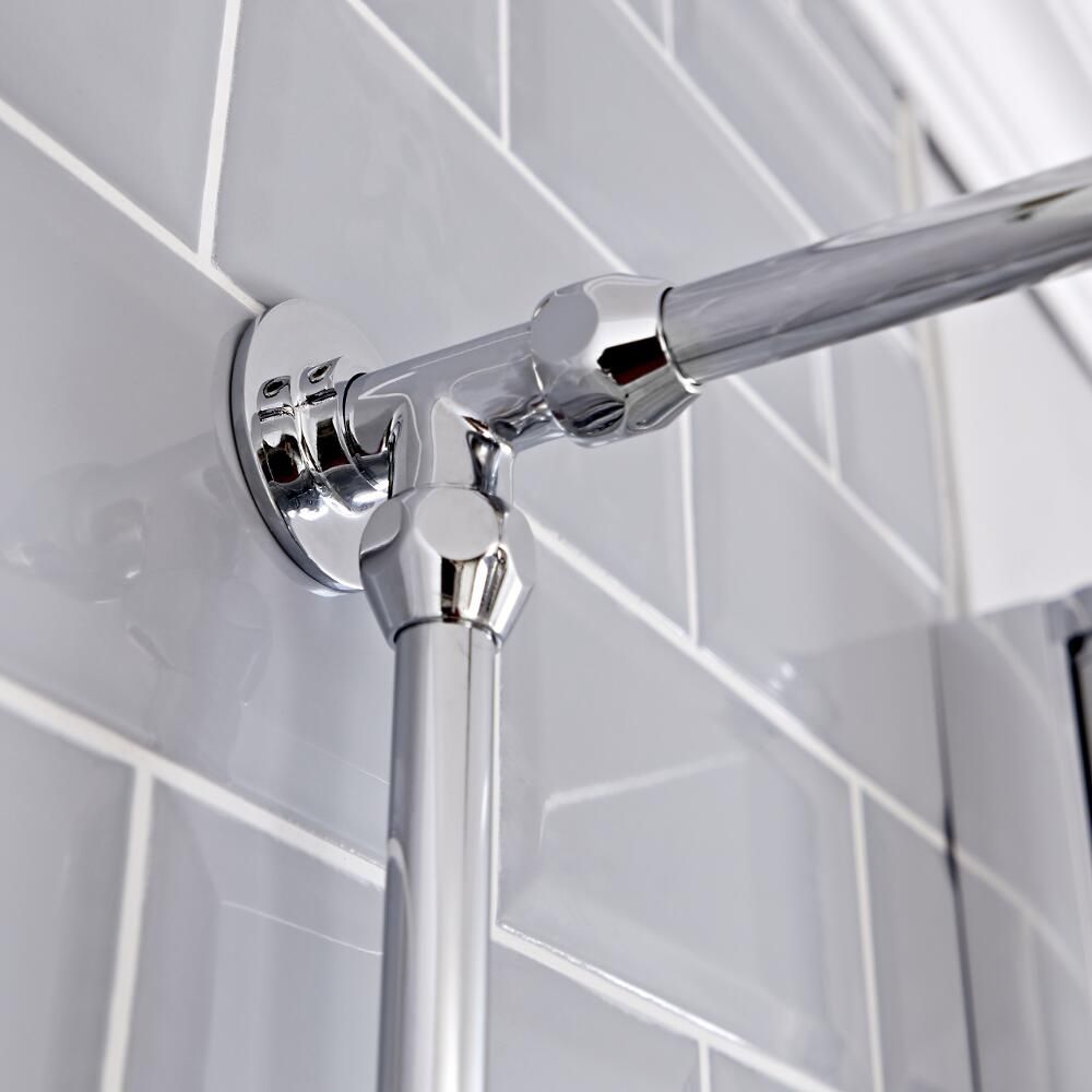 Milano Elizabeth - Traditional Rigid Riser with Shower Head - Chrome