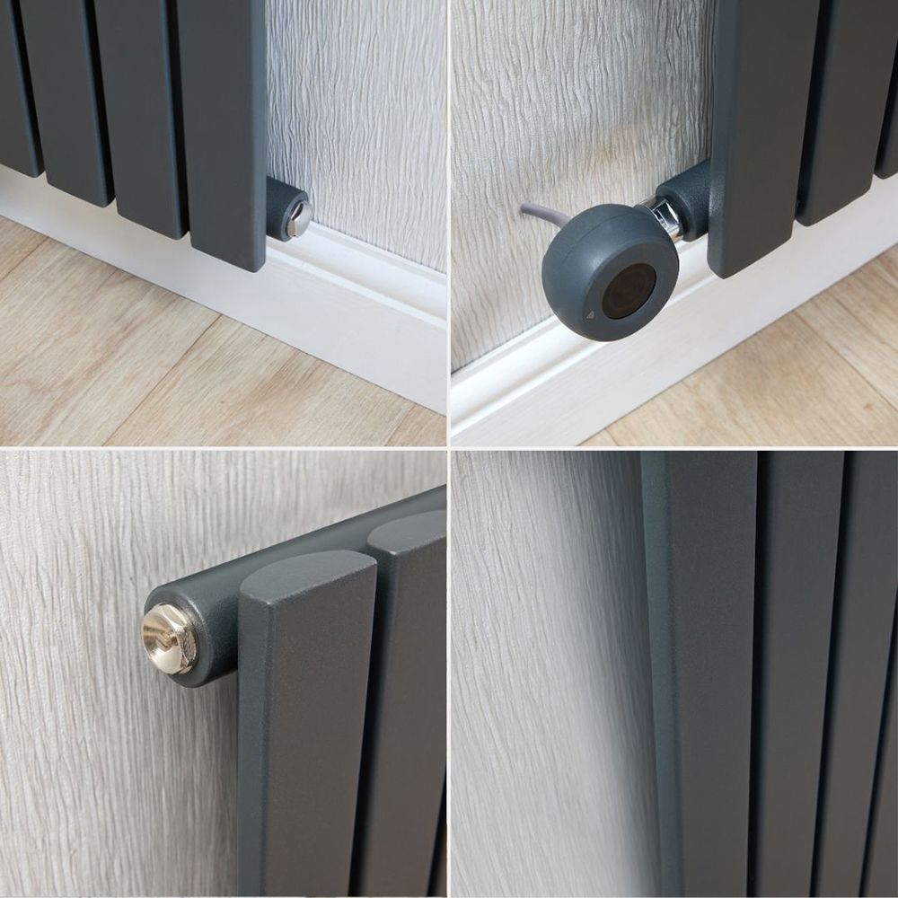 Milano x ECOSO Capri Electric - Anthracite Flat Panel Horizontal ...