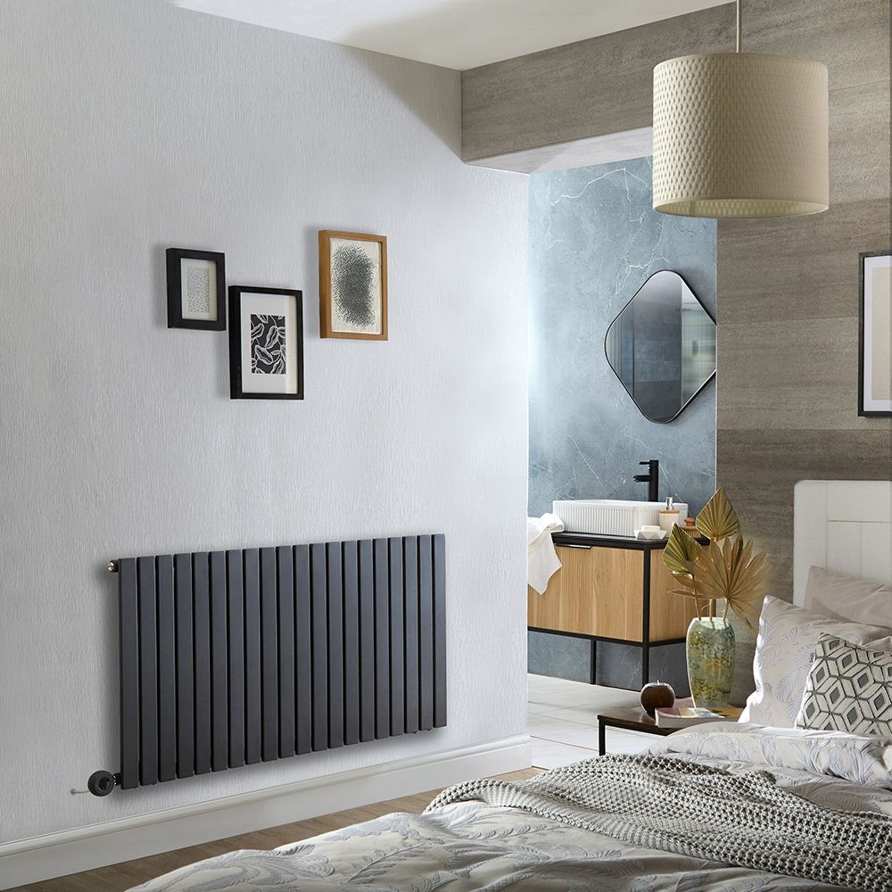 Milano x ECOSO Capri Electric - Anthracite Flat Panel Horizontal ...