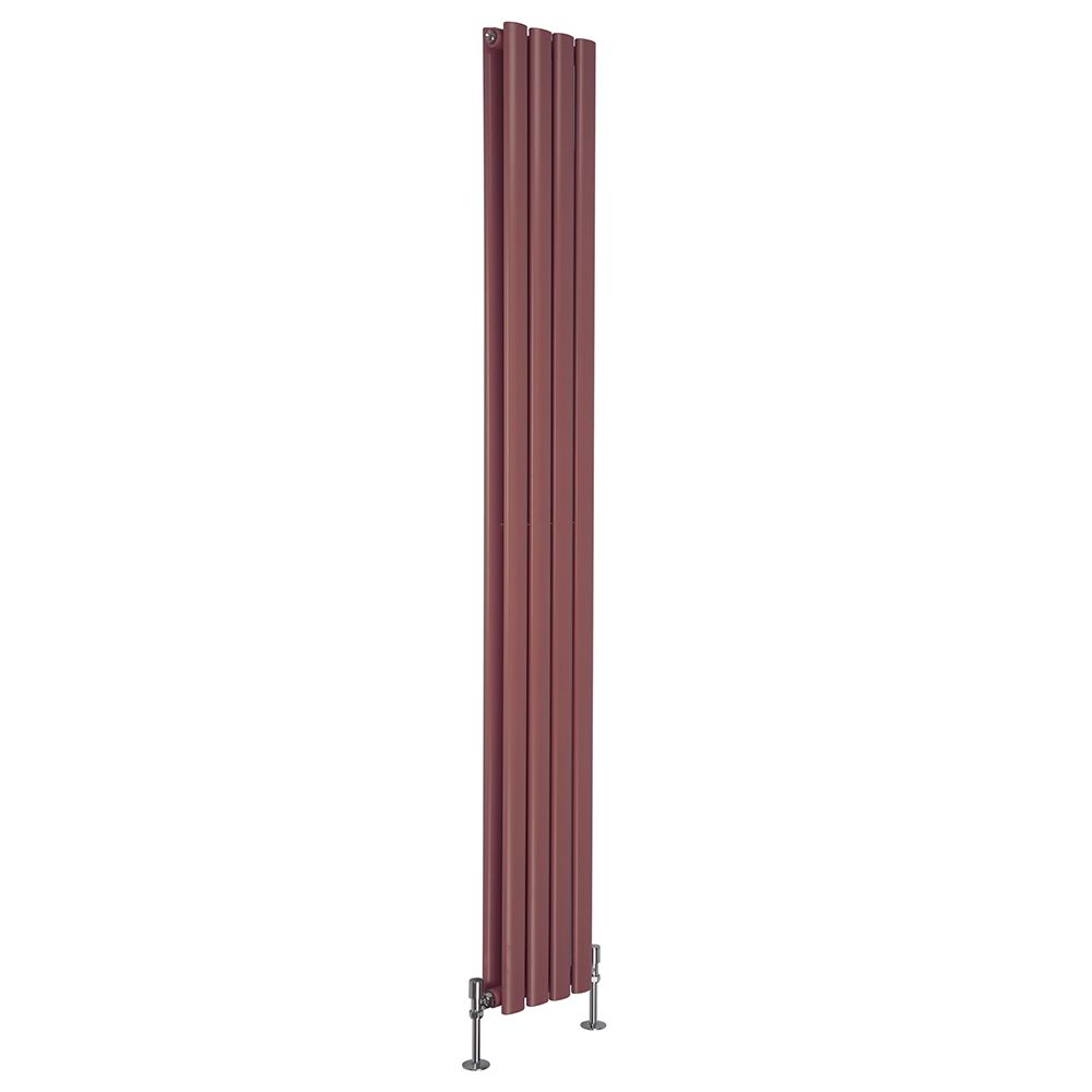 Milano Aruba - Booth Red Vertical Designer Radiator - 1780mm Tall ...