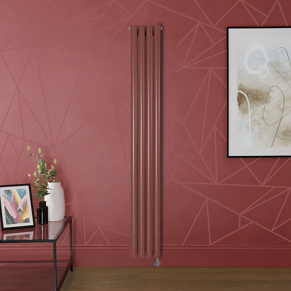 Milano x ECOSO Aruba - Electric Booth Red Vertical Designer Radiator ...