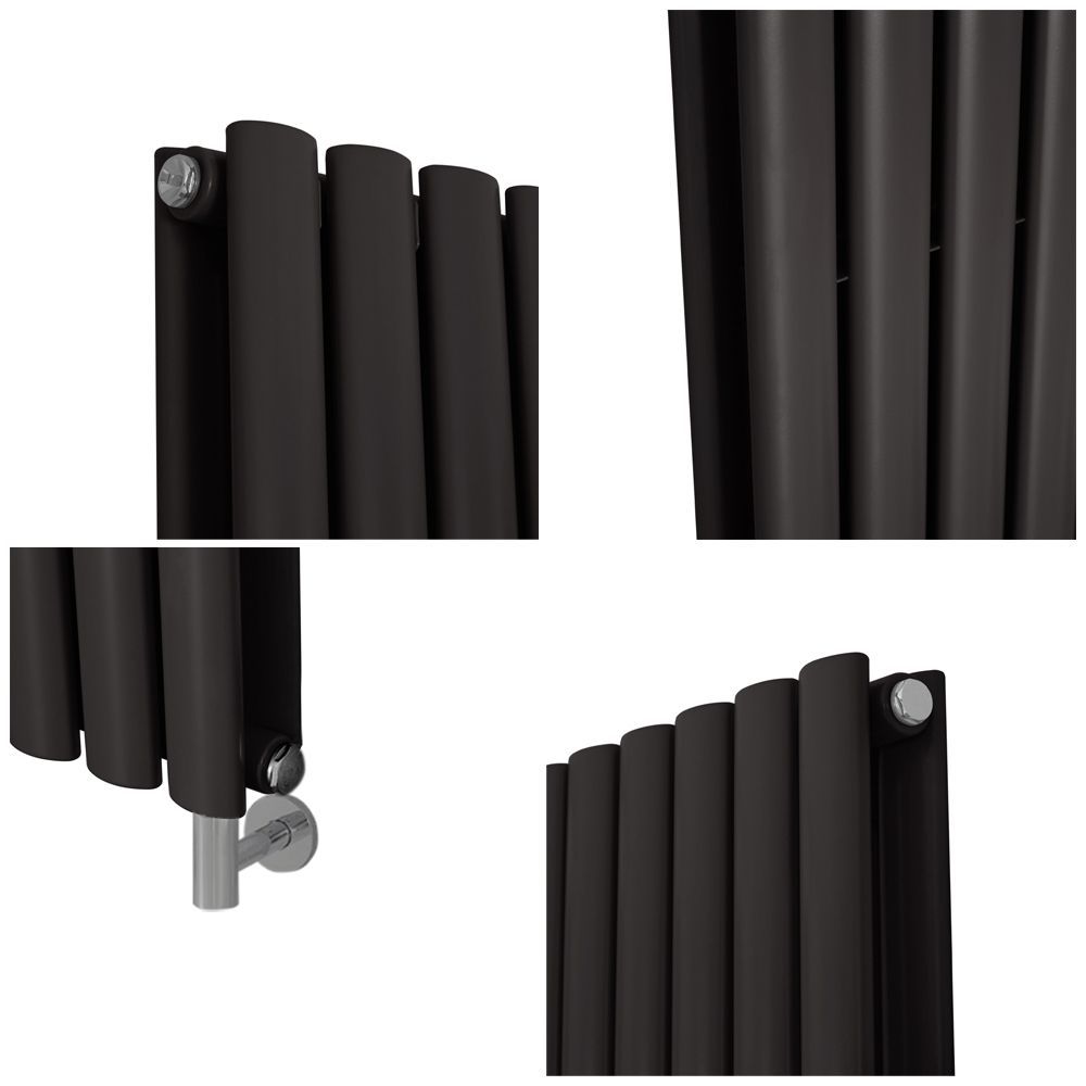 Milano x ECOSO Aruba - Electric Carbon Grey Vertical Designer Radiator ...