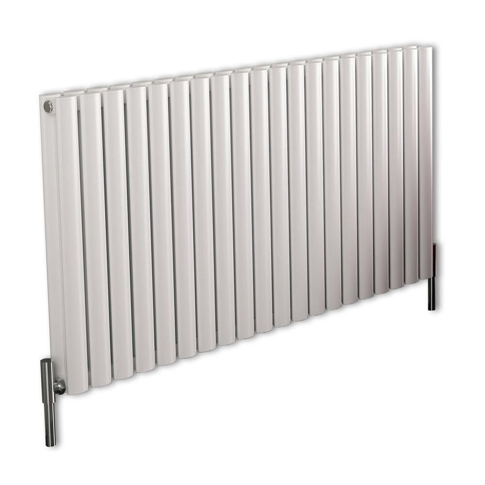 Milano Aruba Ayre - White Horizontal Designer Radiator - 600mm Tall ...