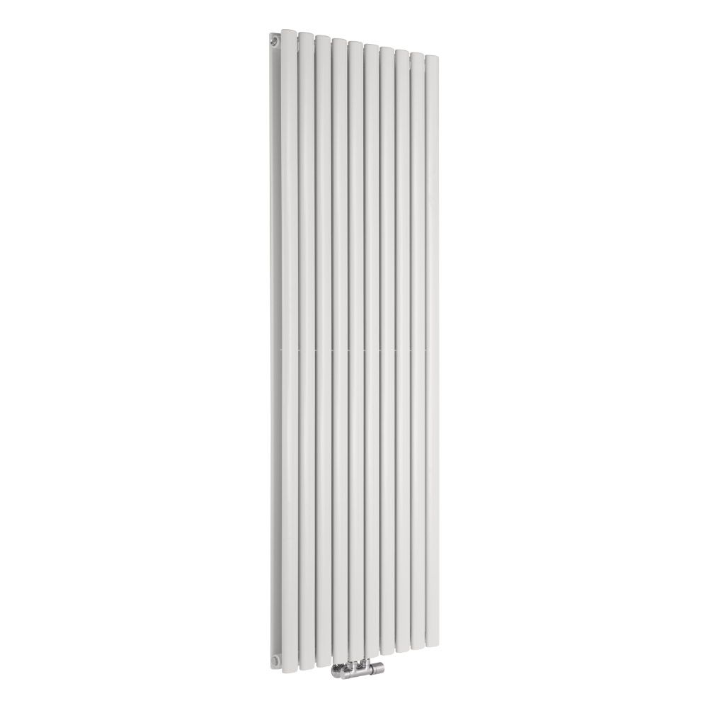 Milano Aruba Flow - White Vertical Middle Connection Designer Radiator ...