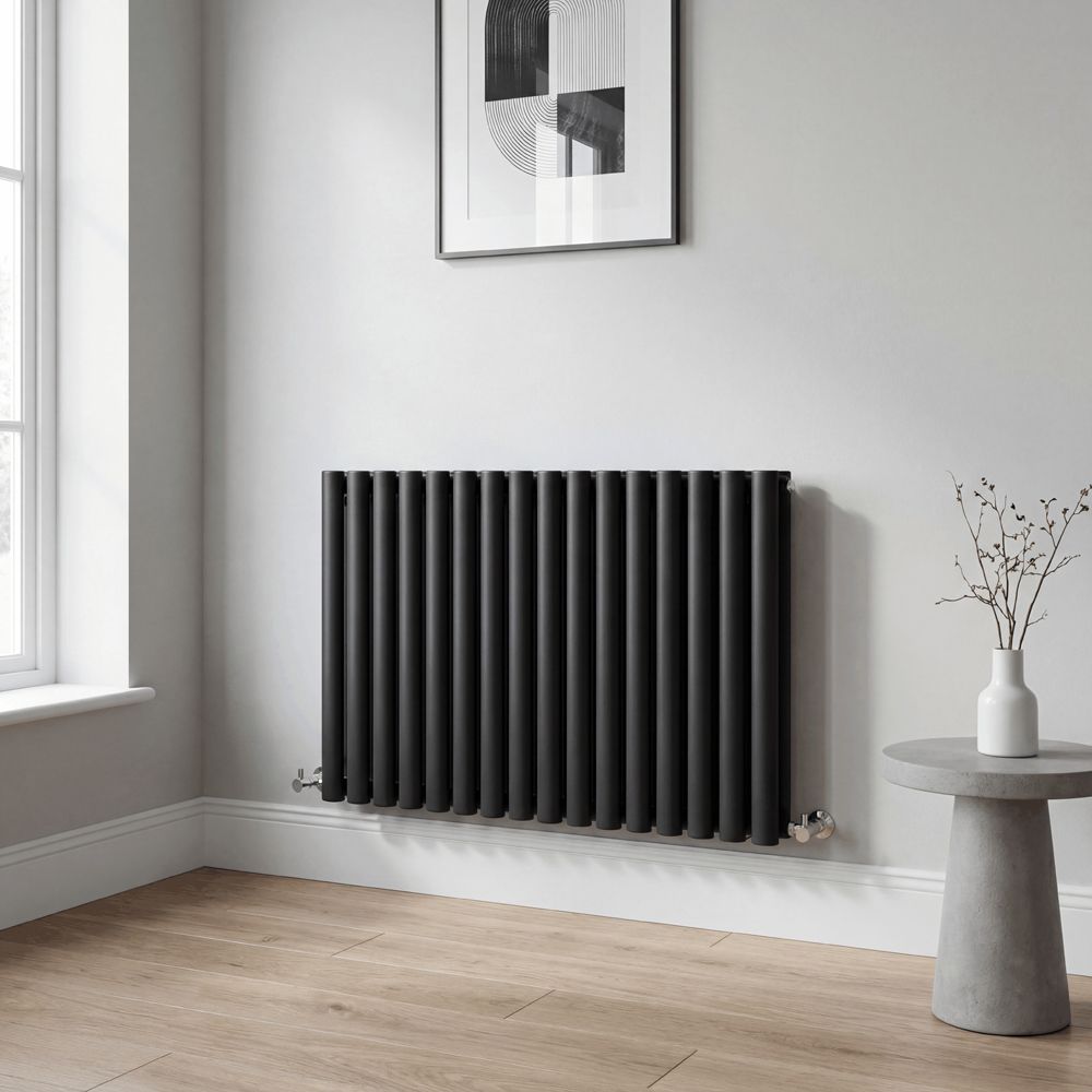 Sterling Quinn - Horizontal Designer Radiator - 595mm Tall - Choice of ...