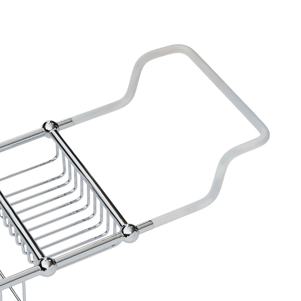 Milano Elizabeth - Traditional Chrome Adjustable Bath Rack