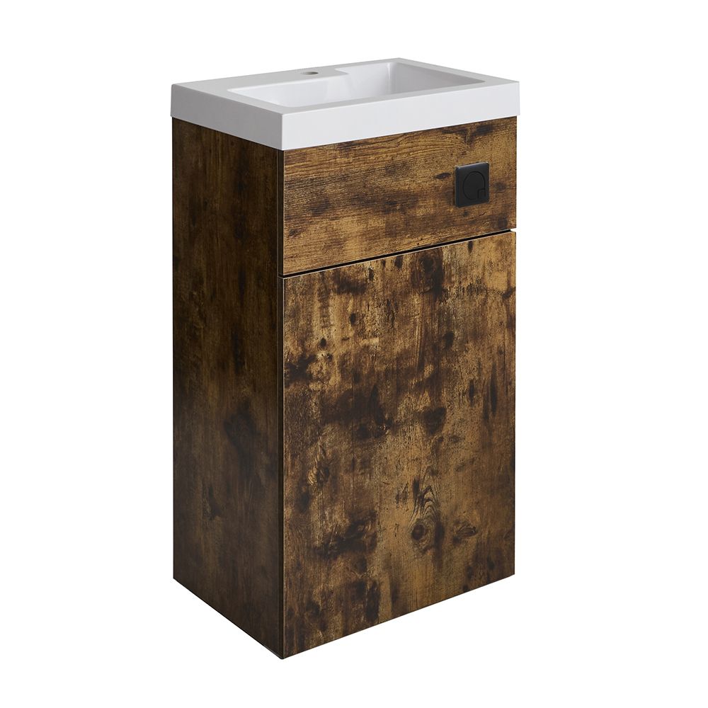 Milano Lurus - Modern Avenham Toilet and Basin Combination Unit - 500mm ...