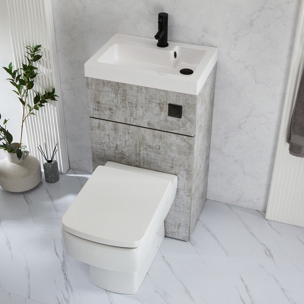 Milano Lurus - Modern Elswick Toilet and Basin and Combination Unit ...