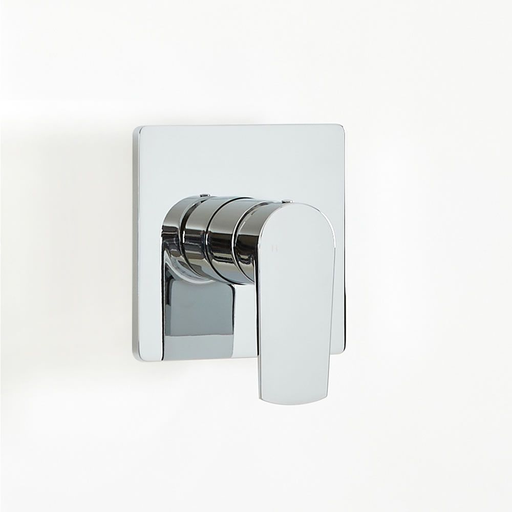 Milano Arcadia - Modern Chrome Shower with Round Hand Shower Kit (1 Outlet)