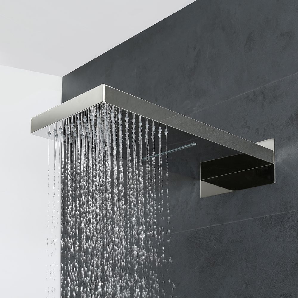 Milano Arvo - Fixed Shower Head With Waterblade - Chrome