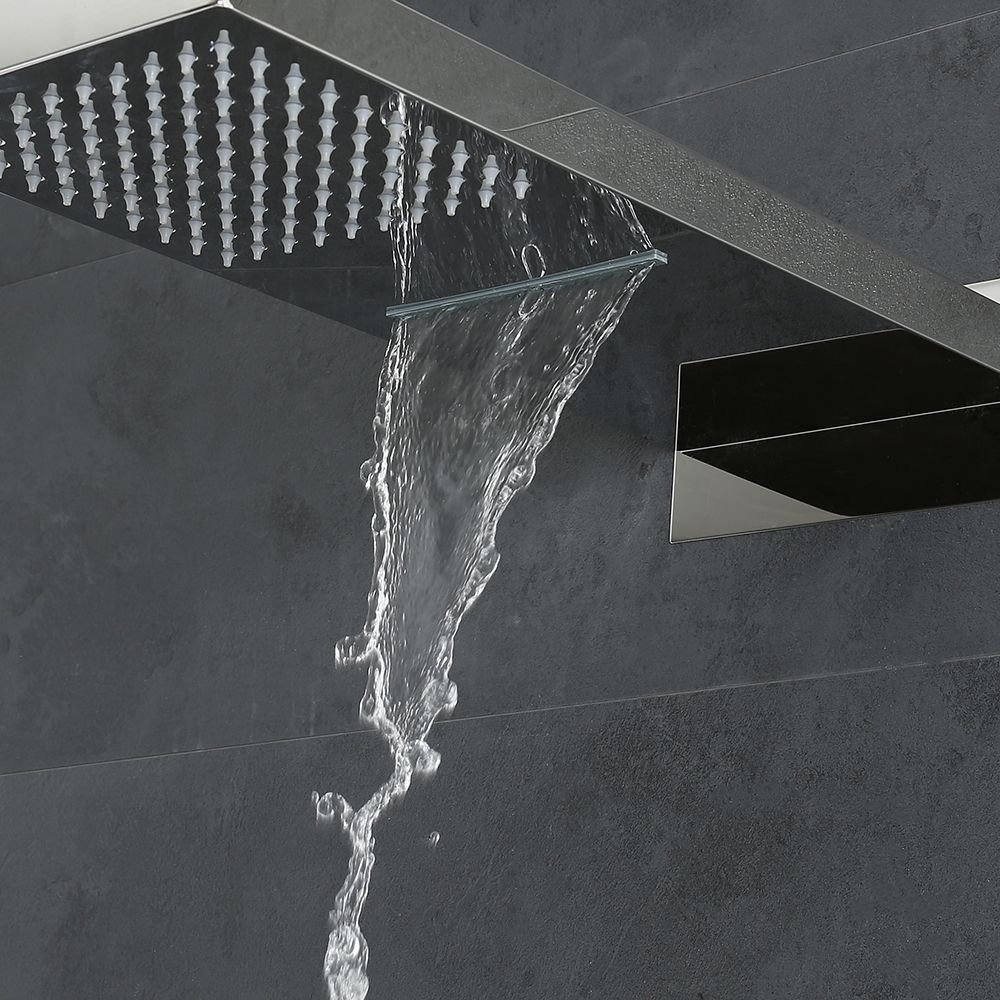 Milano Arvo - Fixed Shower Head With Waterblade - Chrome