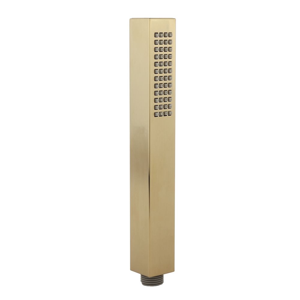 Milano Lyra - Modern Riser Rail Kit with Hand Shower - Brushed Brass