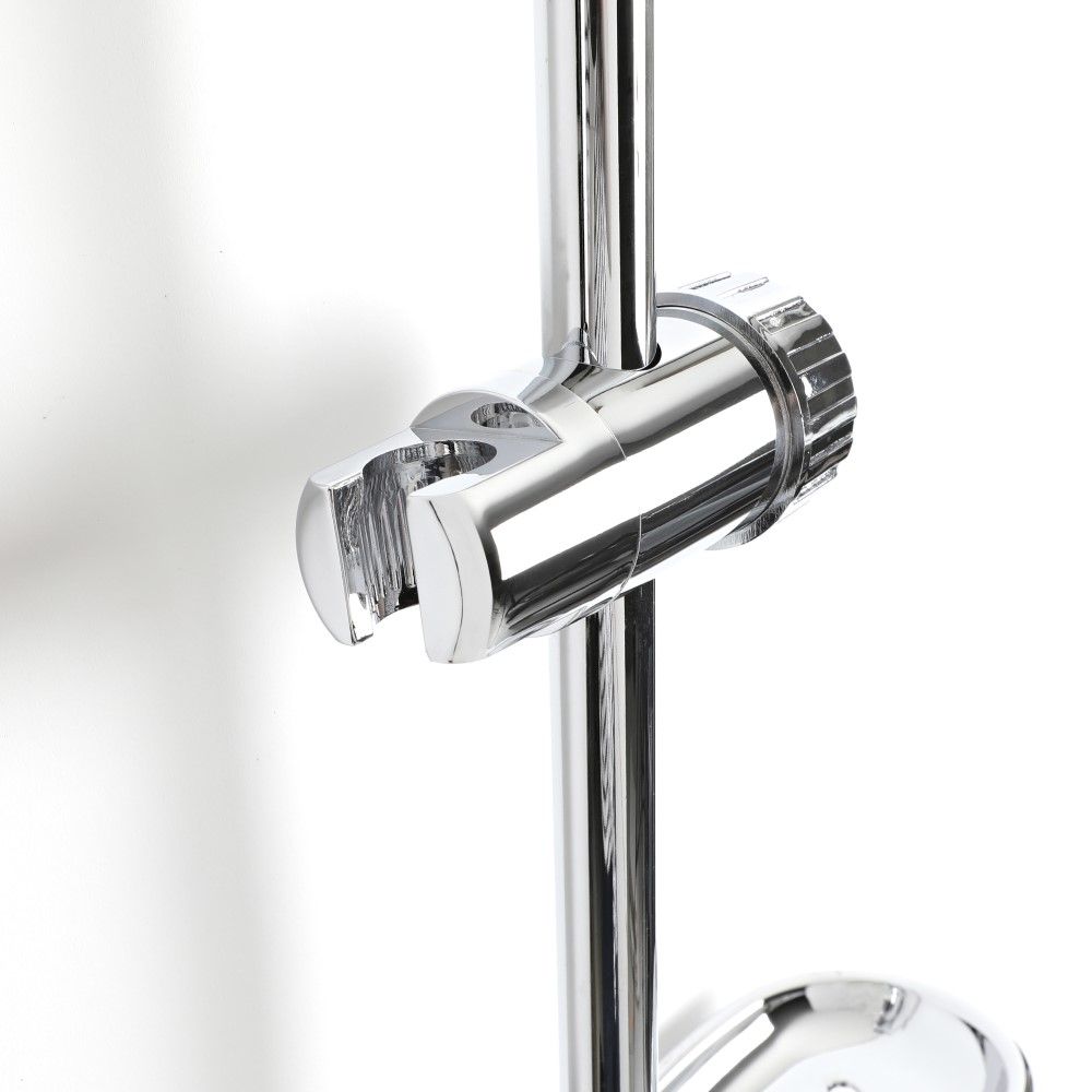 Milano Select - Modern Shower Riser Rail - Chrome