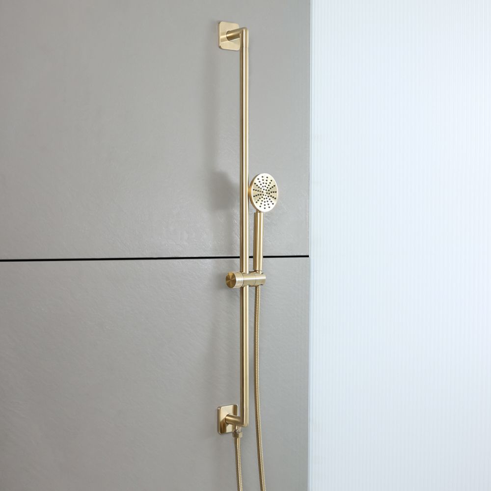 Milano Lune - Modern Round Riser Rail Kit with Hand Shower and ...