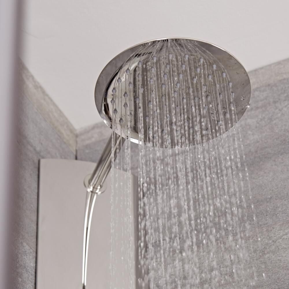 Milano Astley - Modern Thermostatic Exposed Corner Shower Tower Panel ...