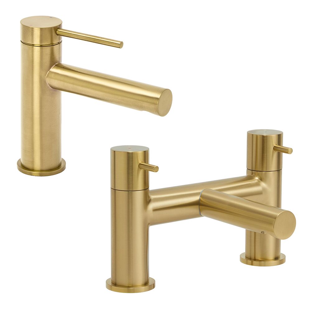 Milano Otto - Modern Basin Mixer and Bath Filler Mixer Tap Set - Choice ...