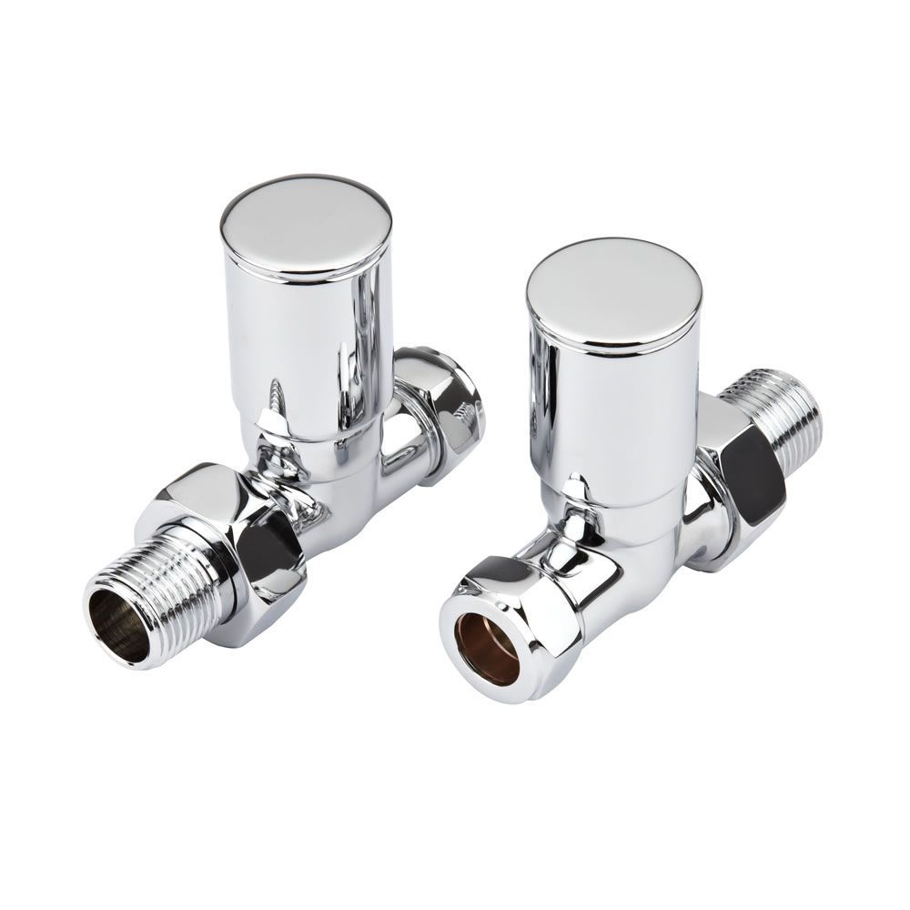 Milano - Straight Radiator Valves - Choice of Finish